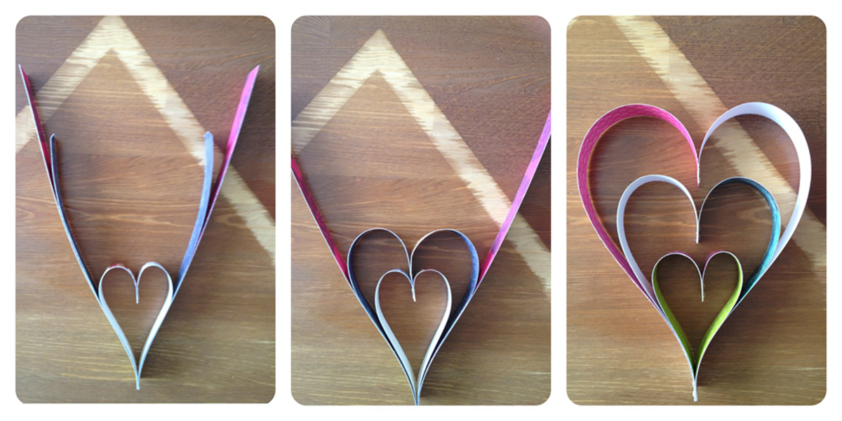 How To Make A 3D Paper Heart FeltMagnet