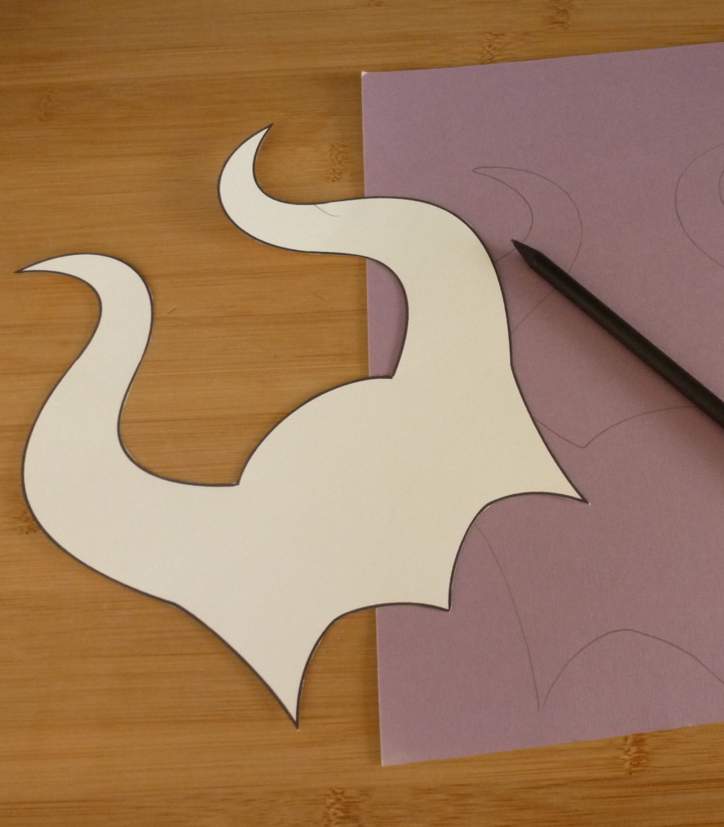 How To Make Maleficent Horns With Free Template Holidappy