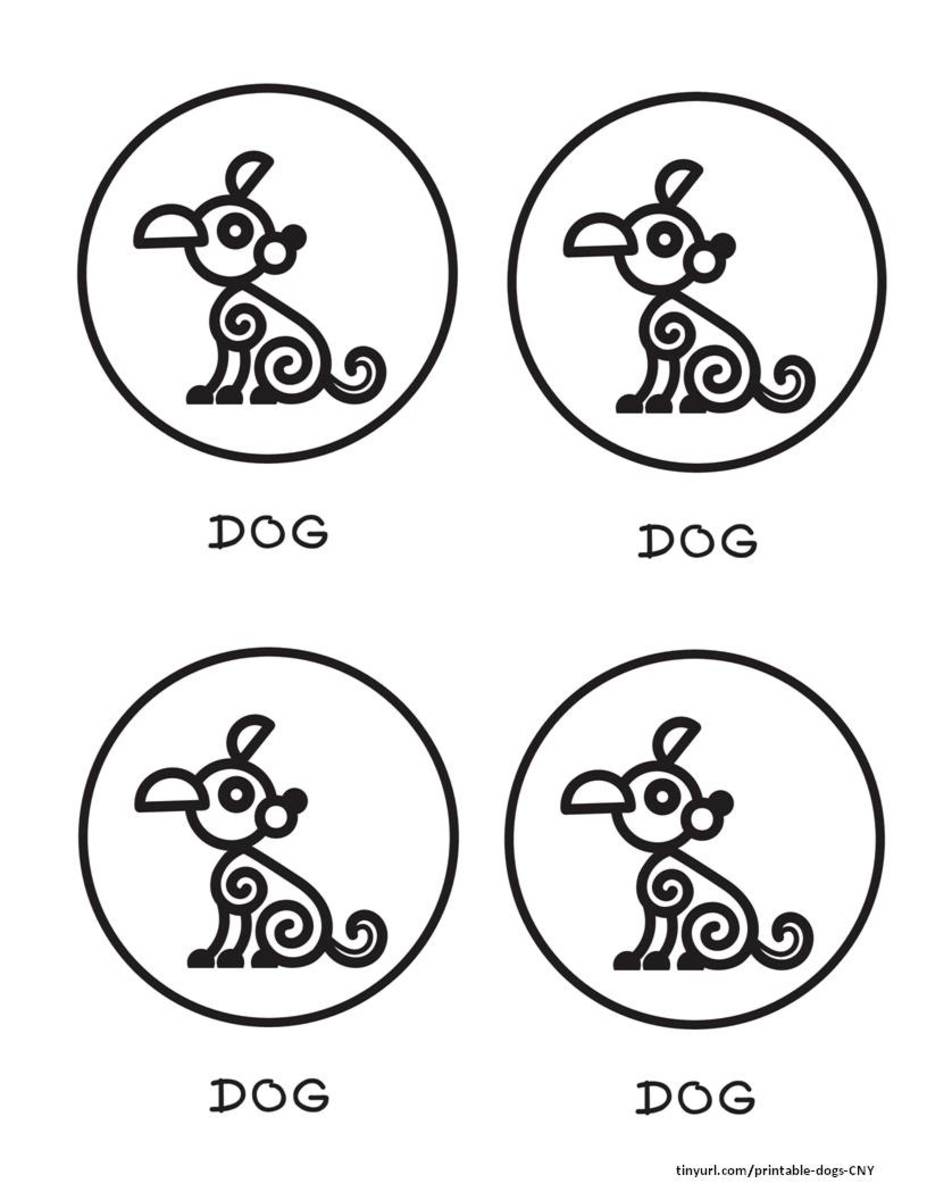 Kids' Crafts for Chinese New Year (Printable Dog Templates) - HubPages