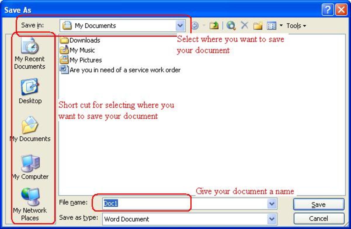 Using The File Menu In MS Word 2003 TurboFuture
