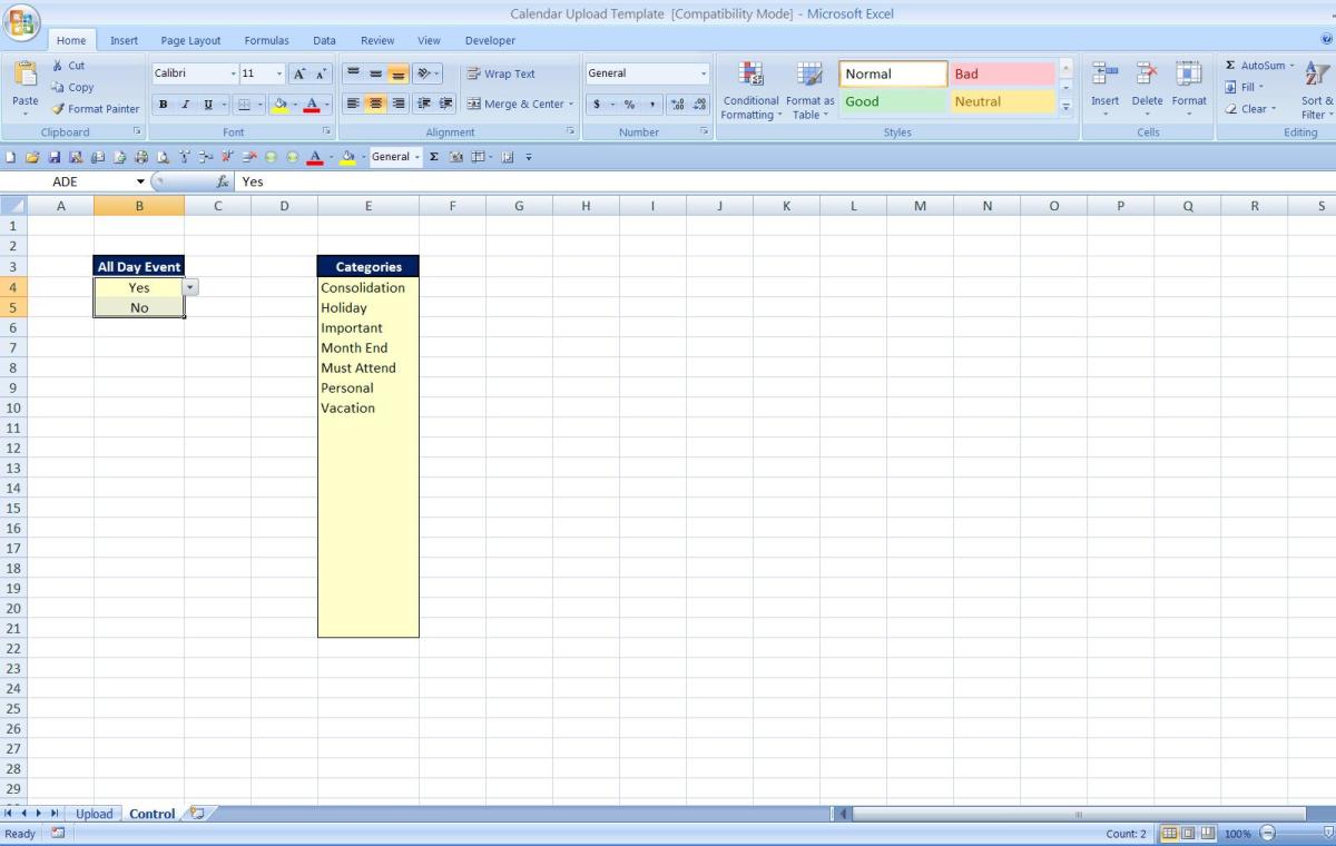 How To Create A Calendar In Excel For Outlook Printable Form 
