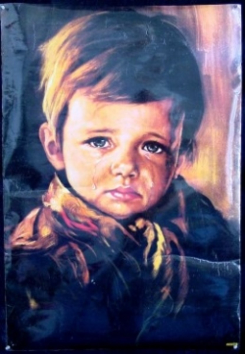 The 1980s Curse of the Crying Boy Painting - HubPages