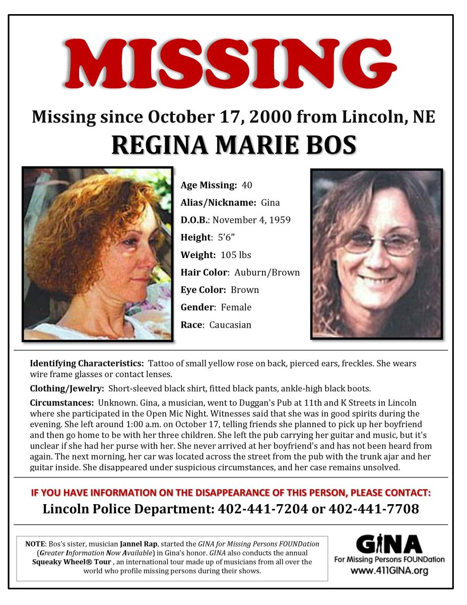 Regina Bos: Missing Person of Lincoln, Nebraska - HubPages