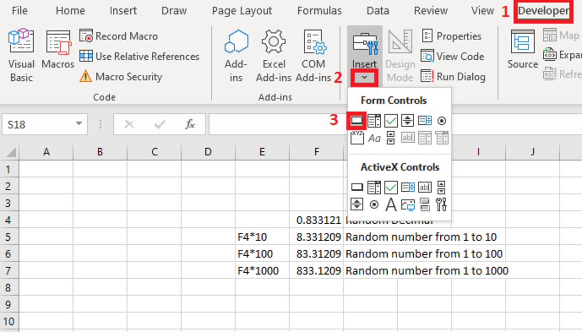 Create A Button In Excel To Generate Random Numbers TurboFuture