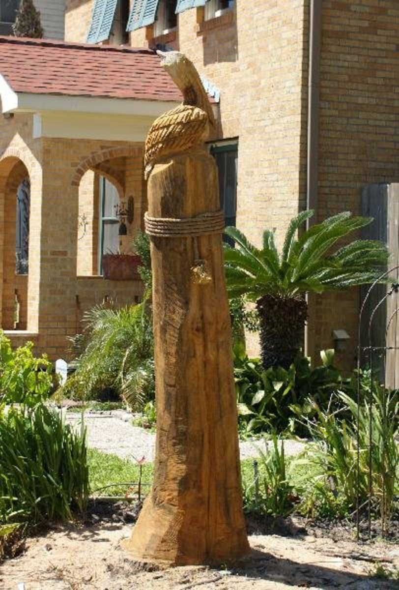 Galveston's Dead Tree Sculpture Carvings - HubPages