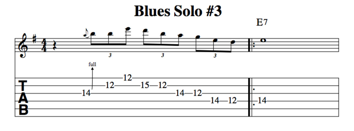 Blues Guitar Lessons • Pentatonic Soloing • Part 2 • Chords, Tab, Video ...