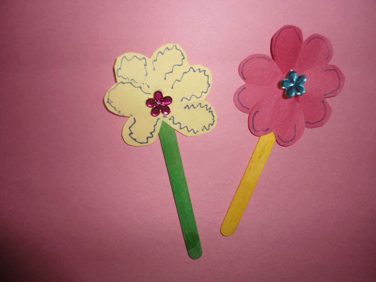 How to Make God's Eyes~~~ Using Yarn and Popsicle Sticks and a Few ...