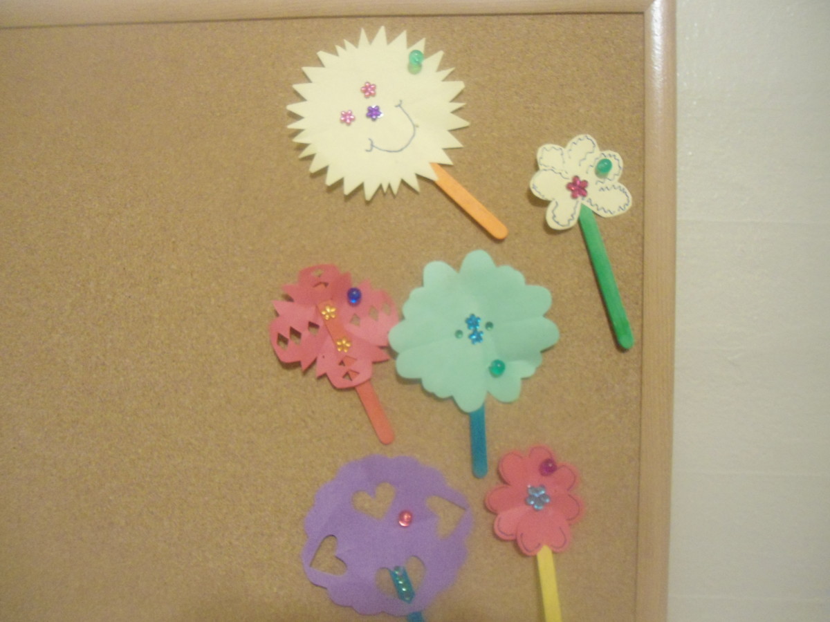 How to Make God's Eyes~~~ Using Yarn and Popsicle Sticks and a Few ...