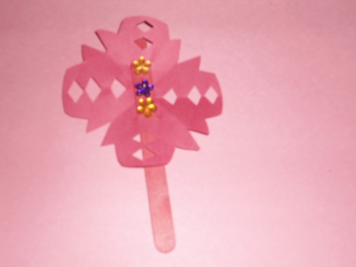 How to Make God's Eyes~~~ Using Yarn and Popsicle Sticks and a Few ...