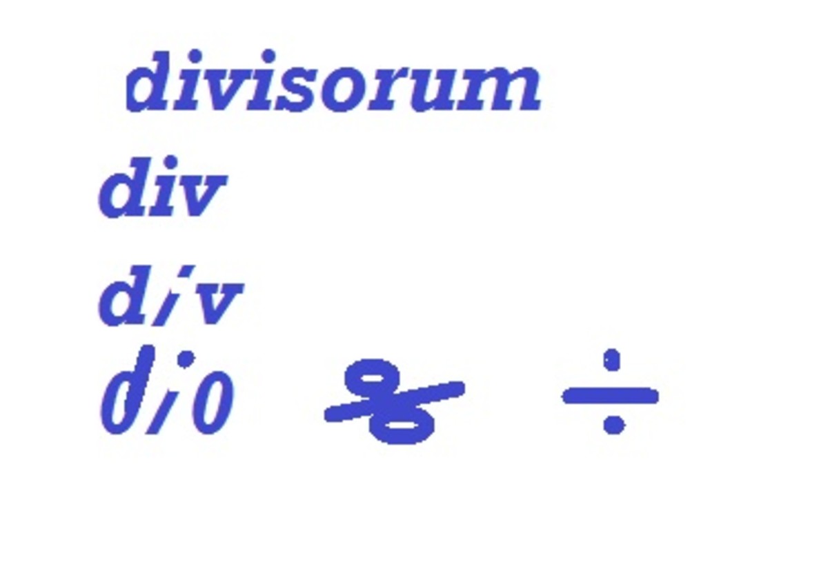 Who Created the Mathematical Symbols -- Math and More - HubPages
