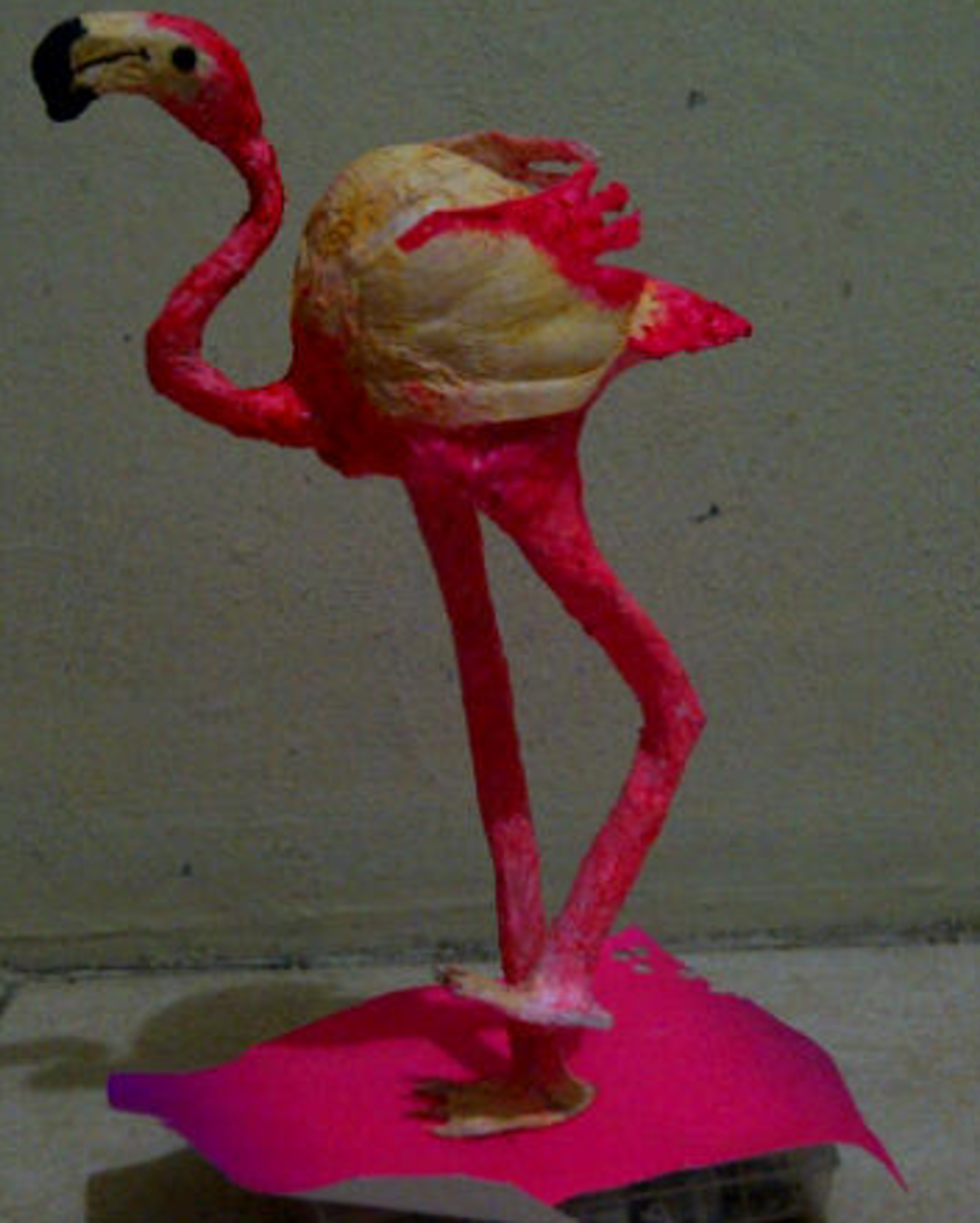 Recycle Your Plastic Bottle - Make it into a Flamingo Figurine. - HubPages