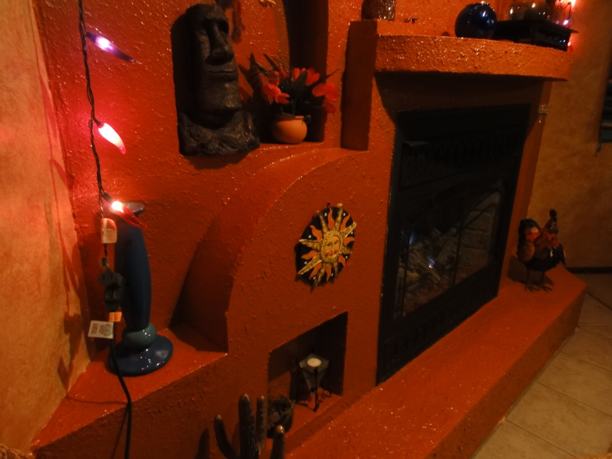 How to Build a Spanish Adobe Fireplace Grotto and Create Your Own ...