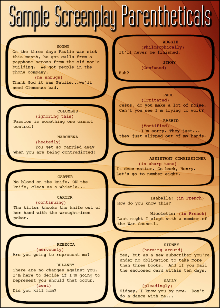 Format a New Screenplay or Spec Script (updated for 2014) - HubPages