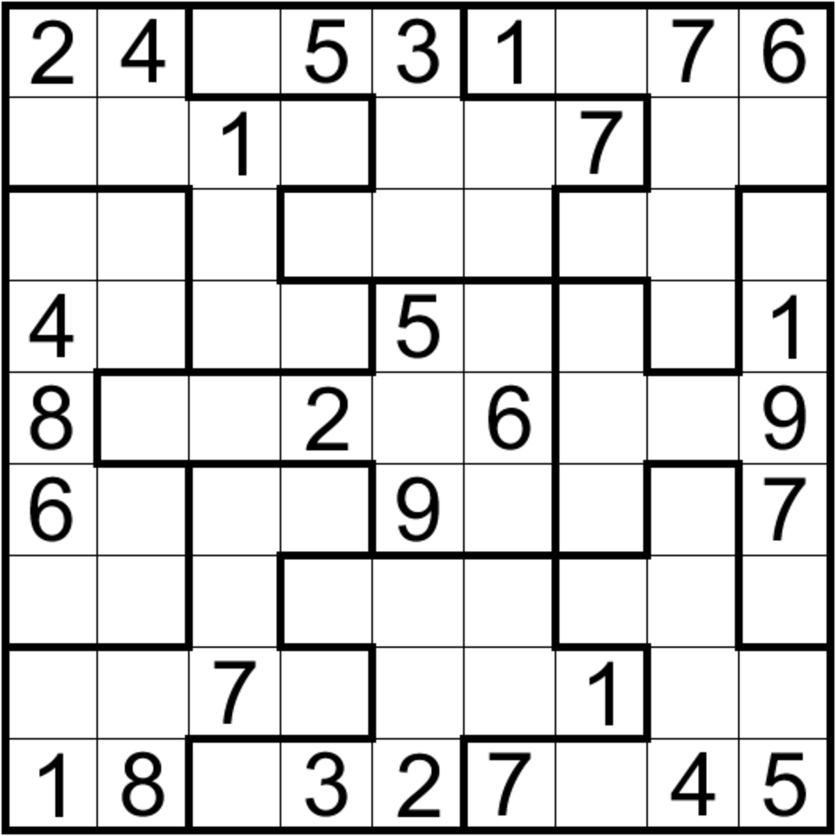 Jigsaw Sudoku Puzzle Fun With Sudoku 363 Jigsaw Sudoku Puzzle Fun With Sudoku 390 Melany Hoffman
