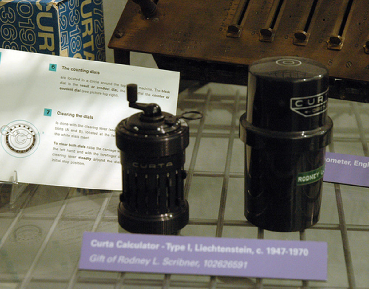 Curta Calculators ~ Vintage Mechanical Calculators - HubPages