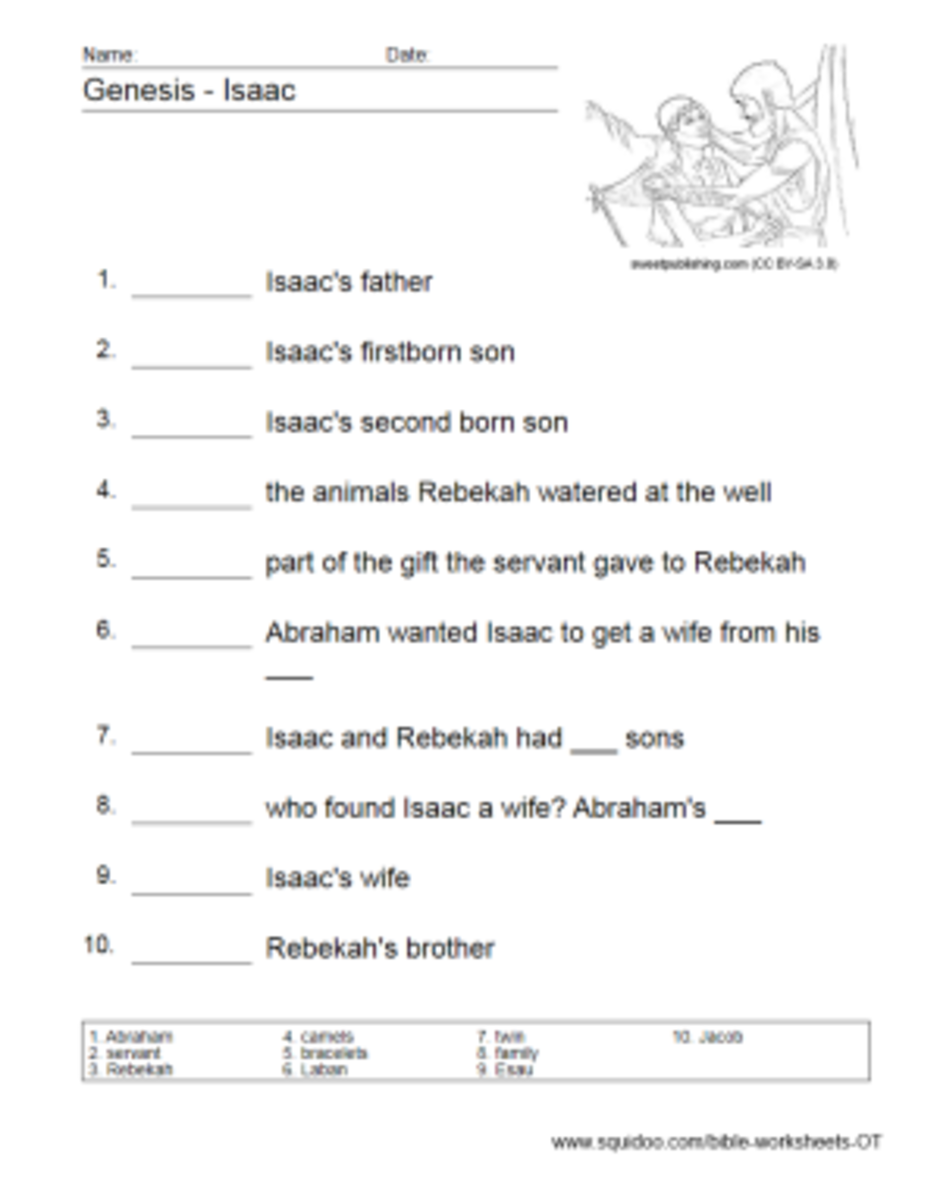 Old Testament Worksheets - HubPages