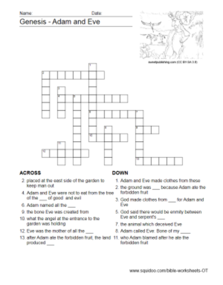 Old Testament Worksheets - HubPages