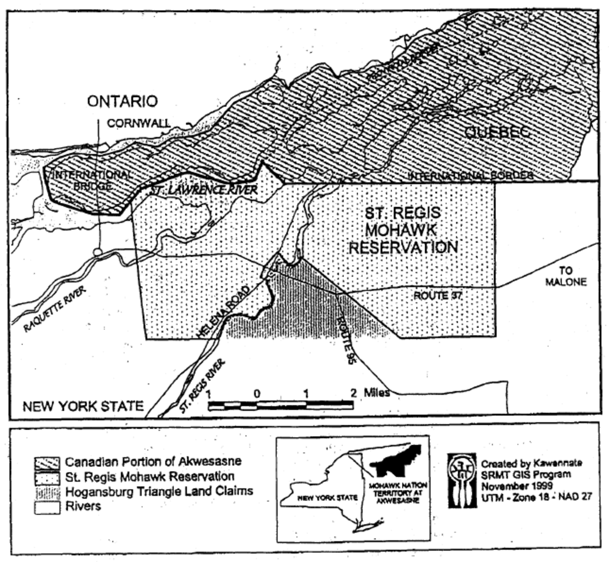 Kahniakenhaka Mohawk Nation Council vs. the St. Regis Council of ...