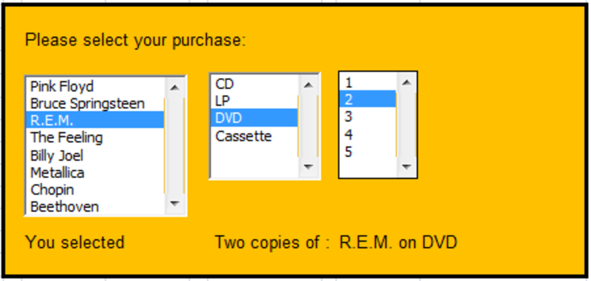 How To Use Create And Configure Form Controls Activex Controls Option Radio Buttons In