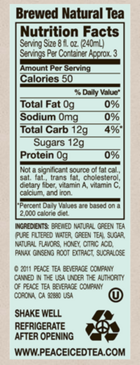 23 ounces of atrocious in a can (Peace Tea: Green tea edition) - HubPages