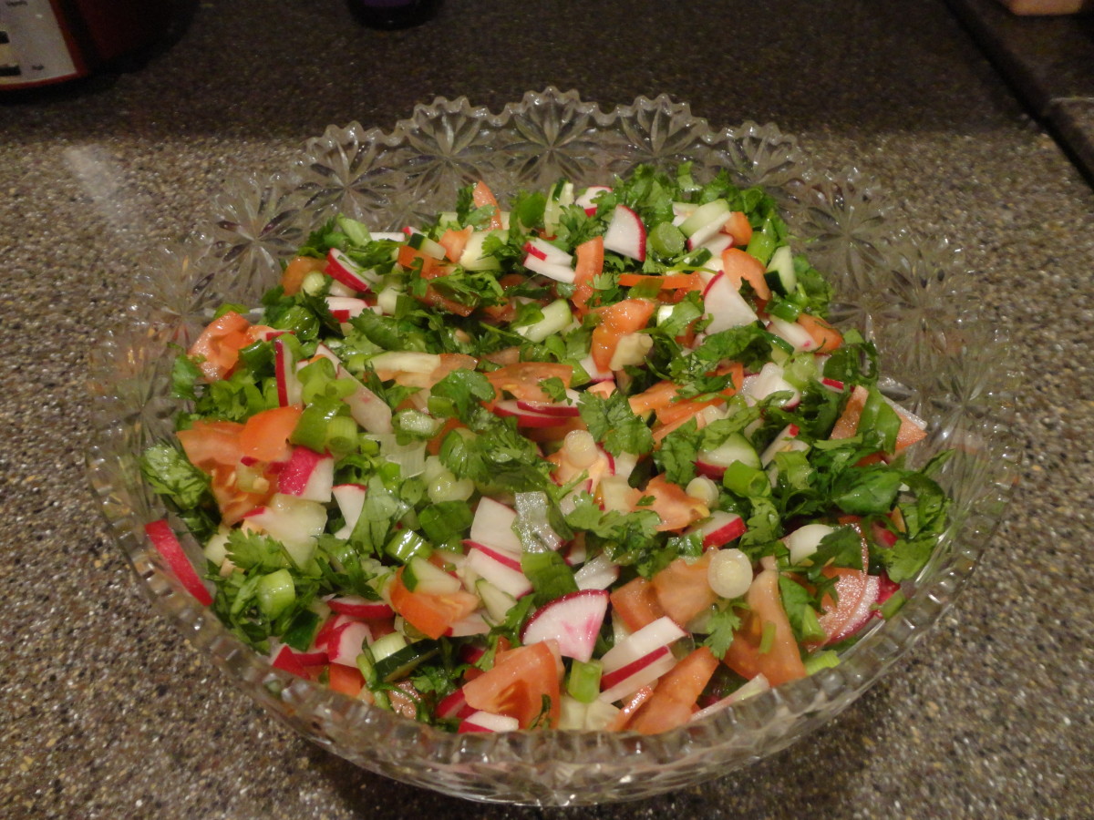 Salata Recipe (Afghan Chopped Salad) - Vegan - HubPages