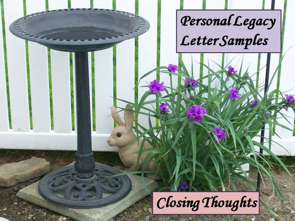 How To Write a Personal Legacy Letter (Ethical Will) - HubPages