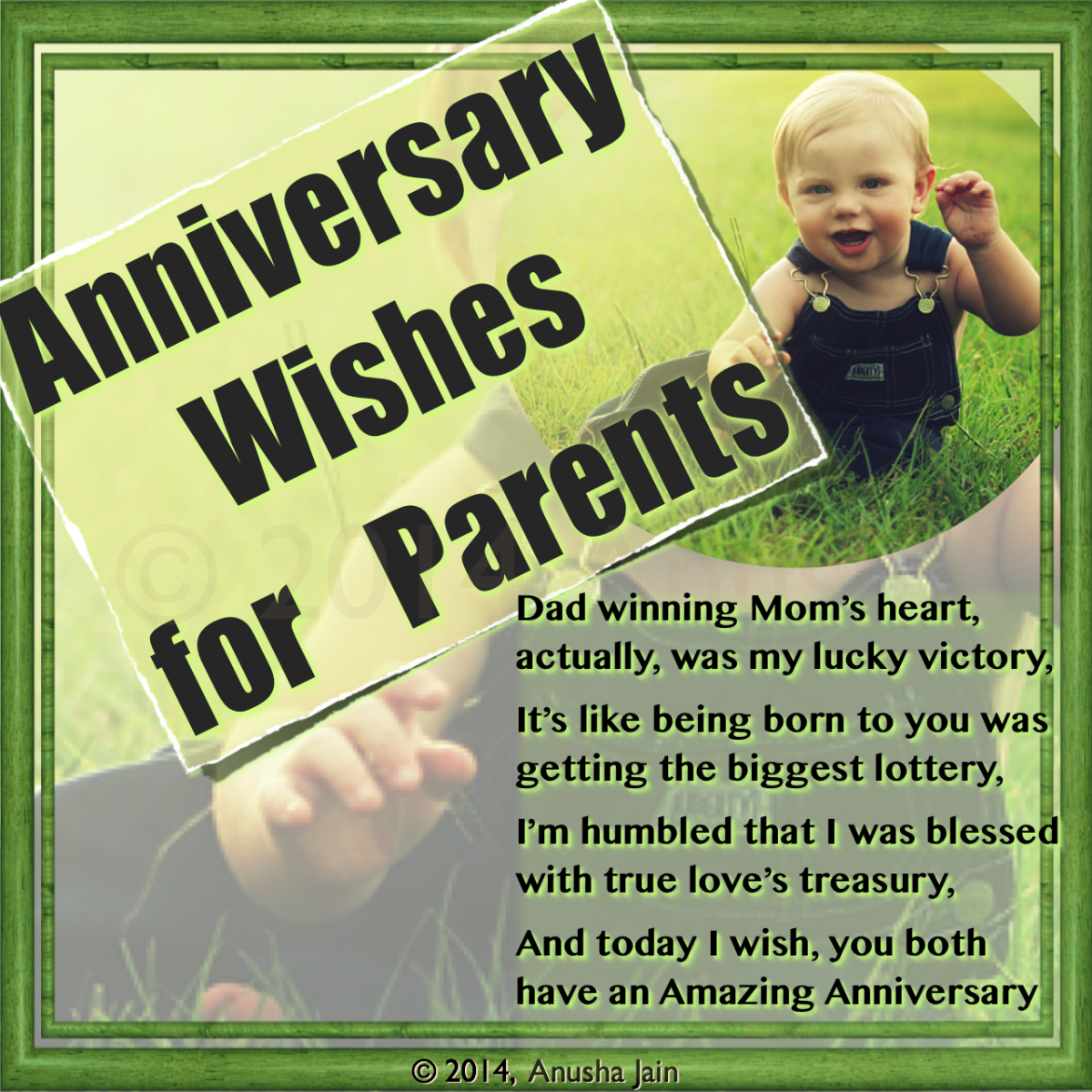 Anniversary Poems For Parents