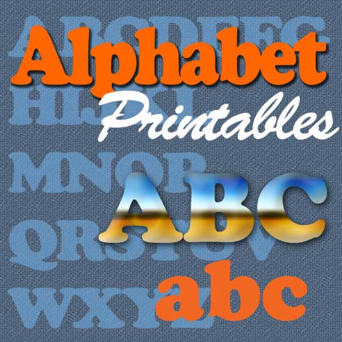 Printable Alphabet Letters HubPages