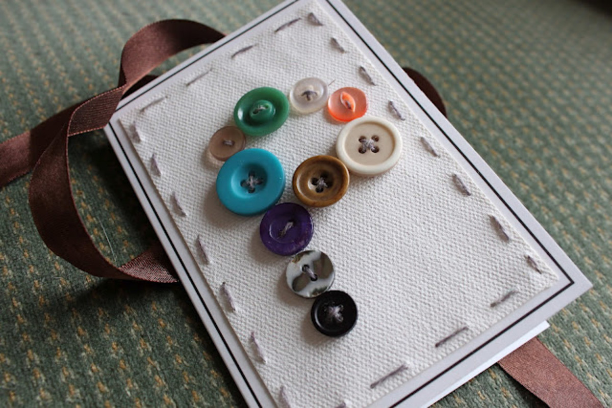 Button Greeting Cards Part 2: 14 More Ideas for Handmade Homemade Card ...
