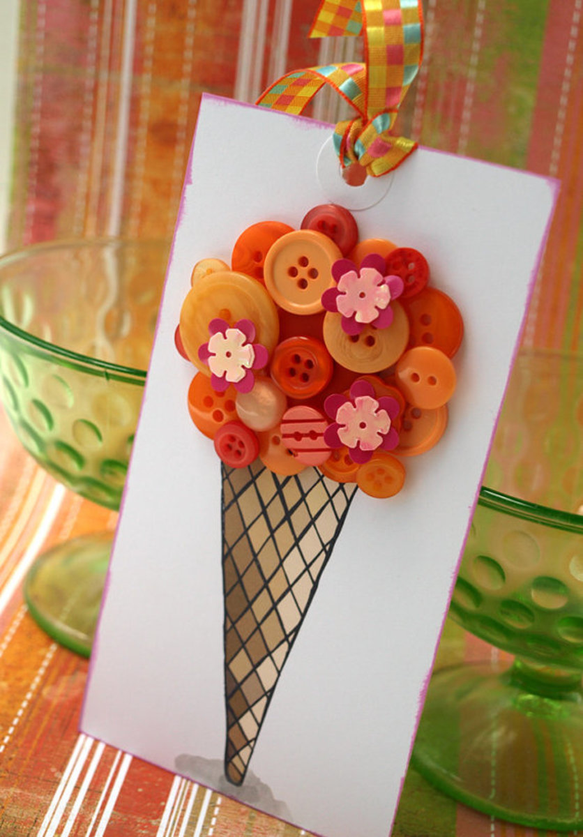 Button Greeting Cards Part 2: 14 More Ideas for Handmade Homemade Card ...