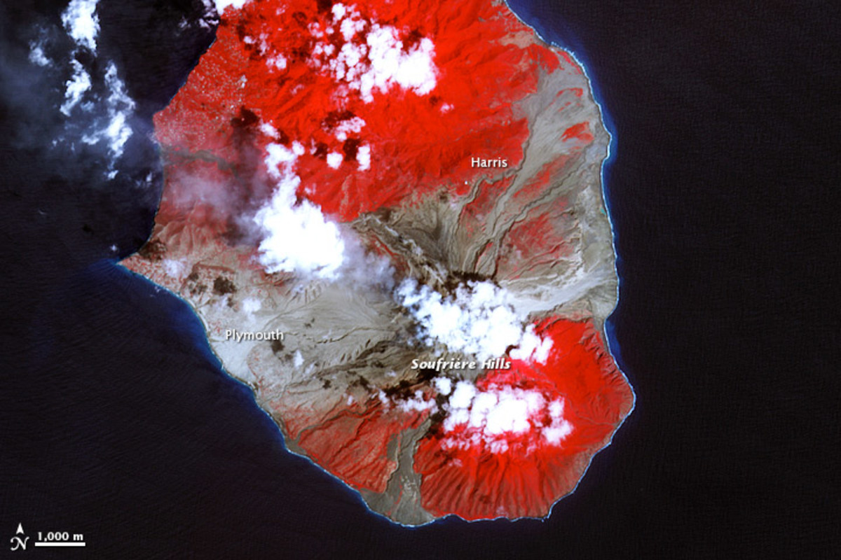 Montserrat Before and After Volcanic Eruptions (1997) - HubPages