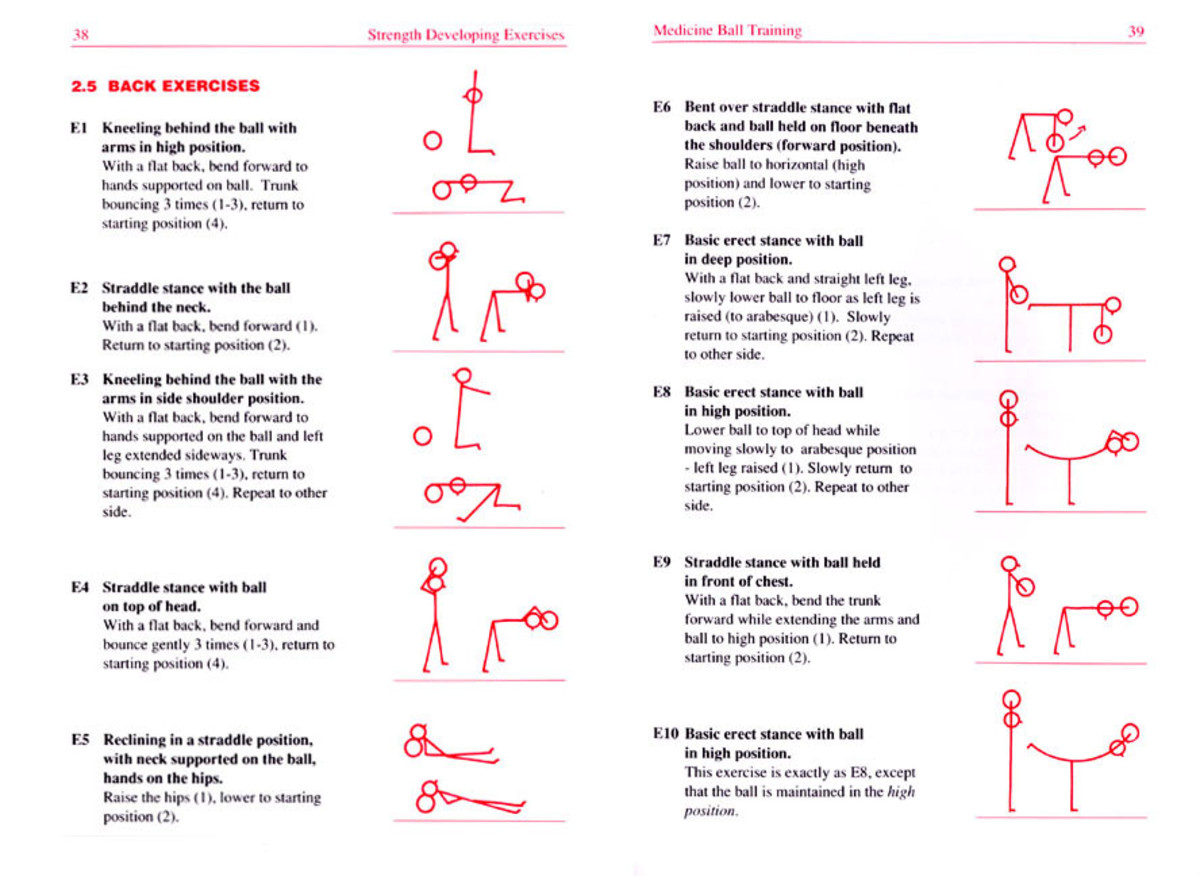 Buy Medicine Ball Exercise Workout Posters Charts for Fitness for Your ...