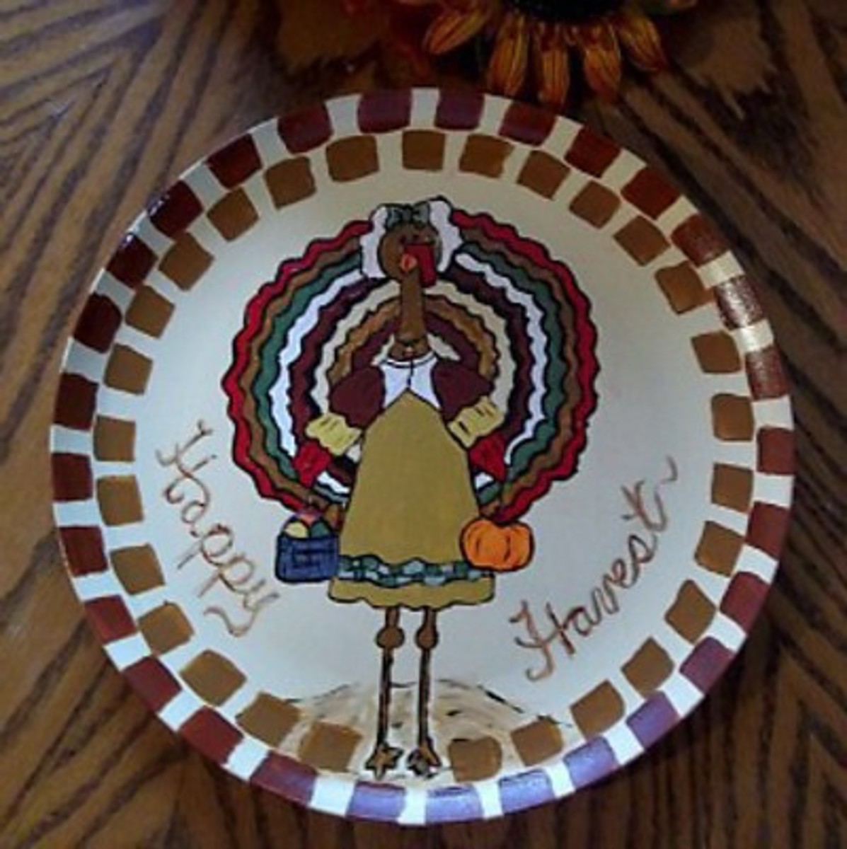 How to Paint a Thanksgiving Plate - HubPages