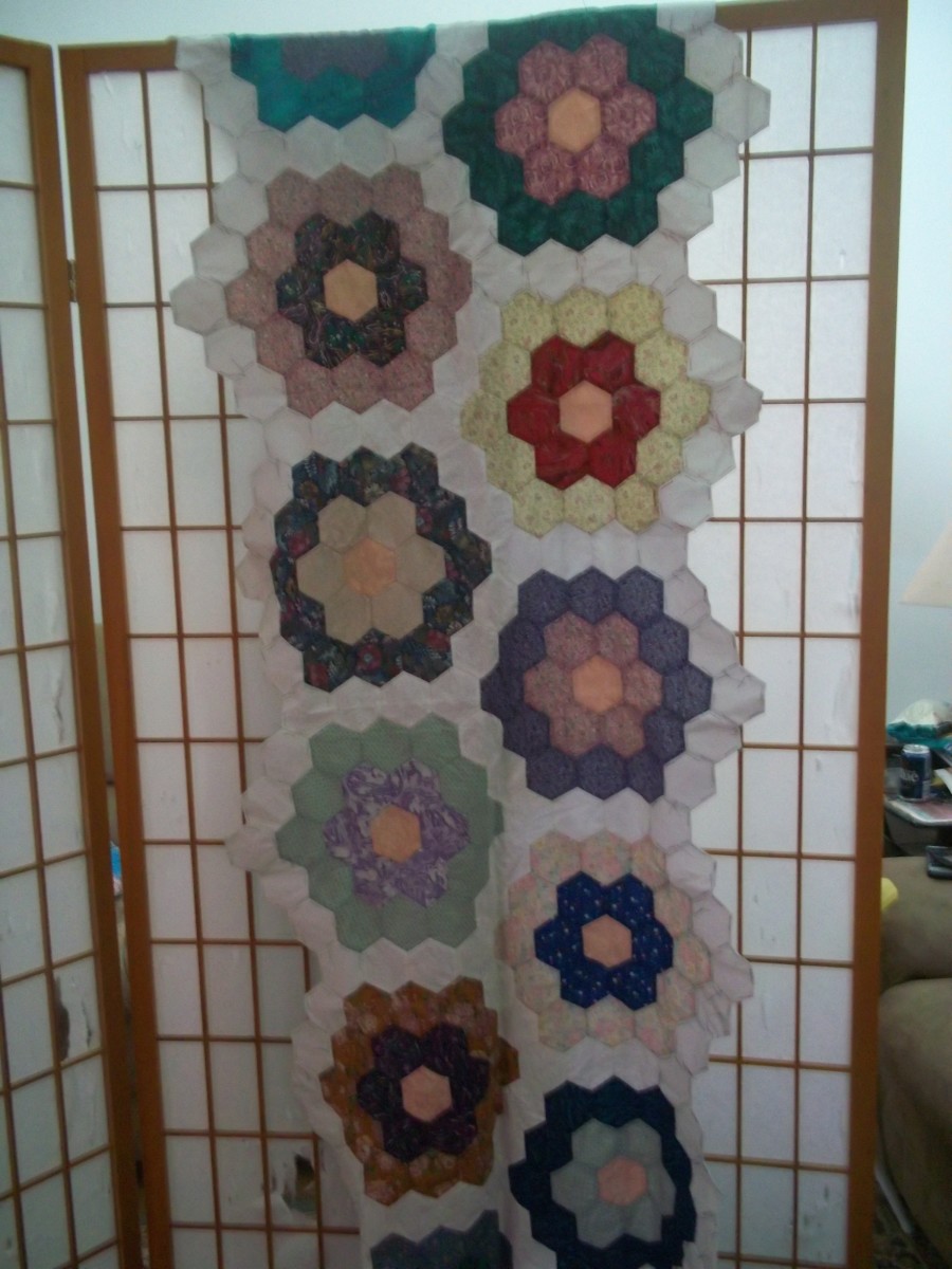 English Paper Piecing - A Grandmother's Flower Garden - HubPages
