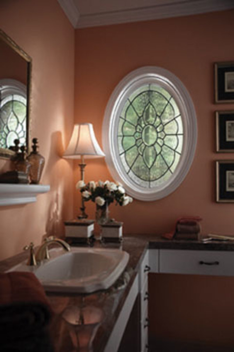 Home Improvement Ideas - Leaded Glass Windows Transoms Kitchen Bath and ...