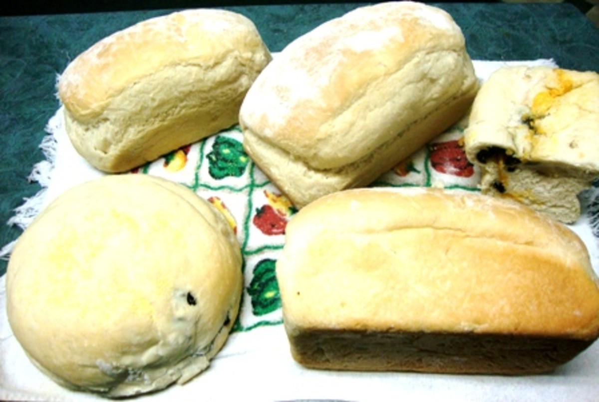 Hearty Homemade Bread - Recipe for 6-8 Loaves - HubPages