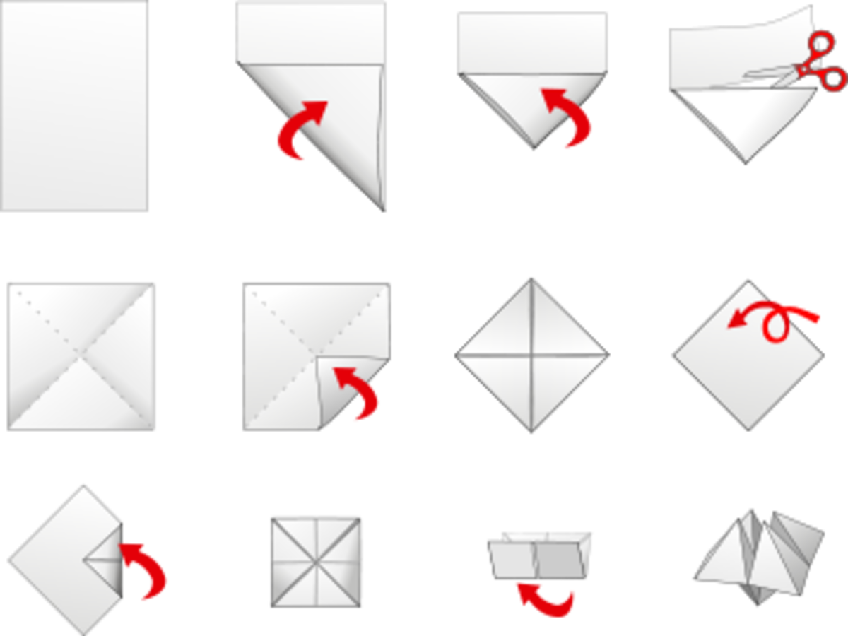 How To Make An Origami Fortune Teller A Kid s Activity HubPages