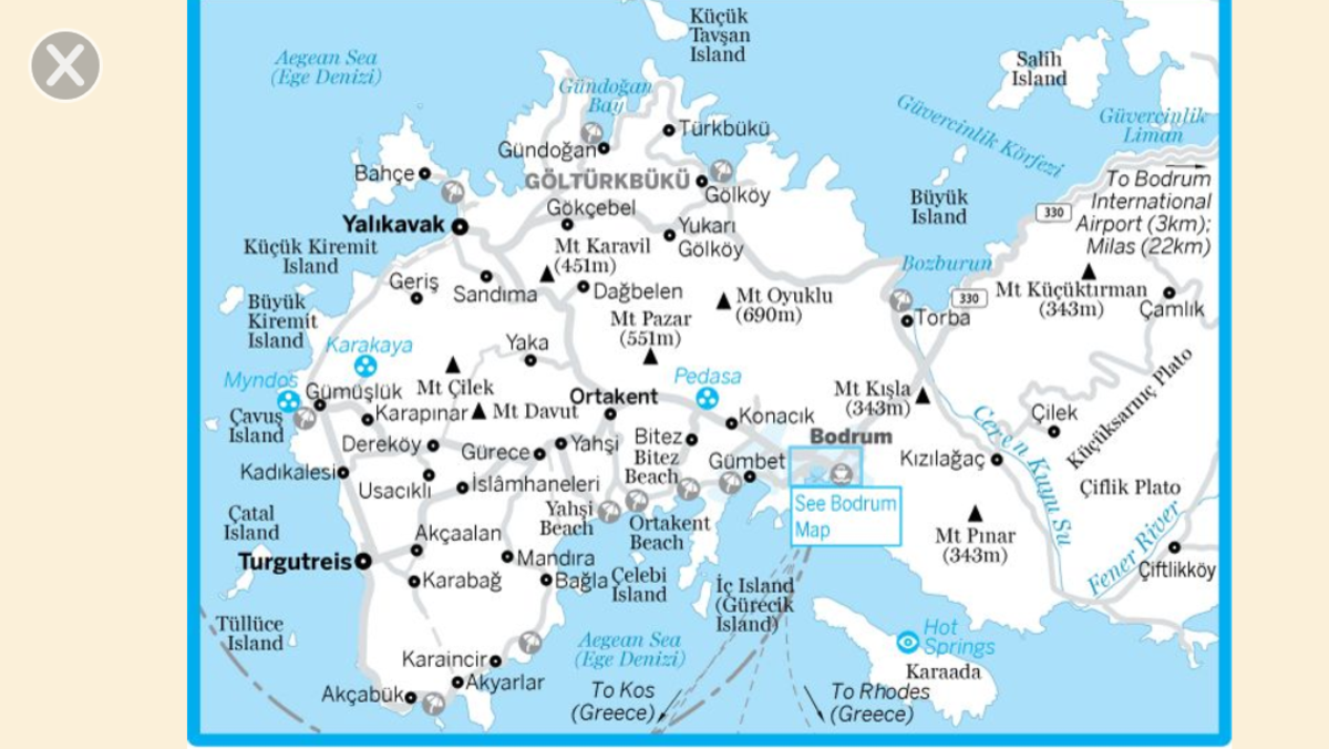 Bodrum Street Map Bodrum Travel Guide Turkey 196 Bodrum Map