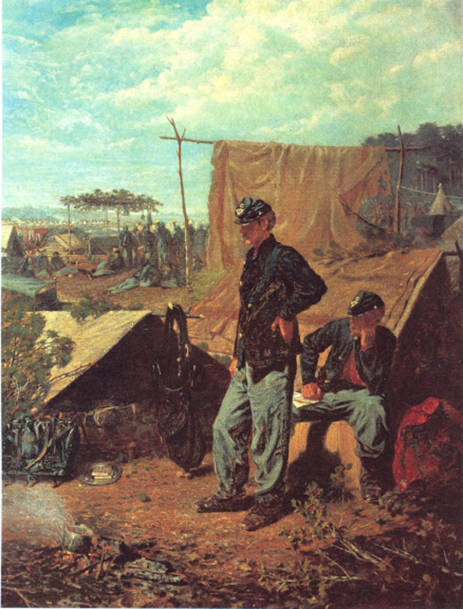 American Civil War Life: Union Infantryman – Life in Camp 4 - HubPages