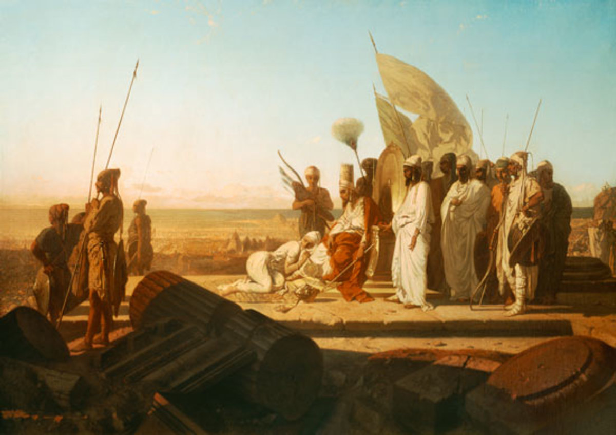 Leonidas and Xerxes at the Battle of Thermopylae in Ancient Greece ...