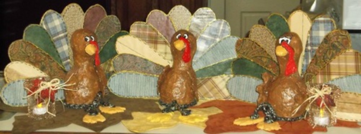 Paper-Mache Clay Turkey Craft (Thanksgiving Centerpiece) - HubPages