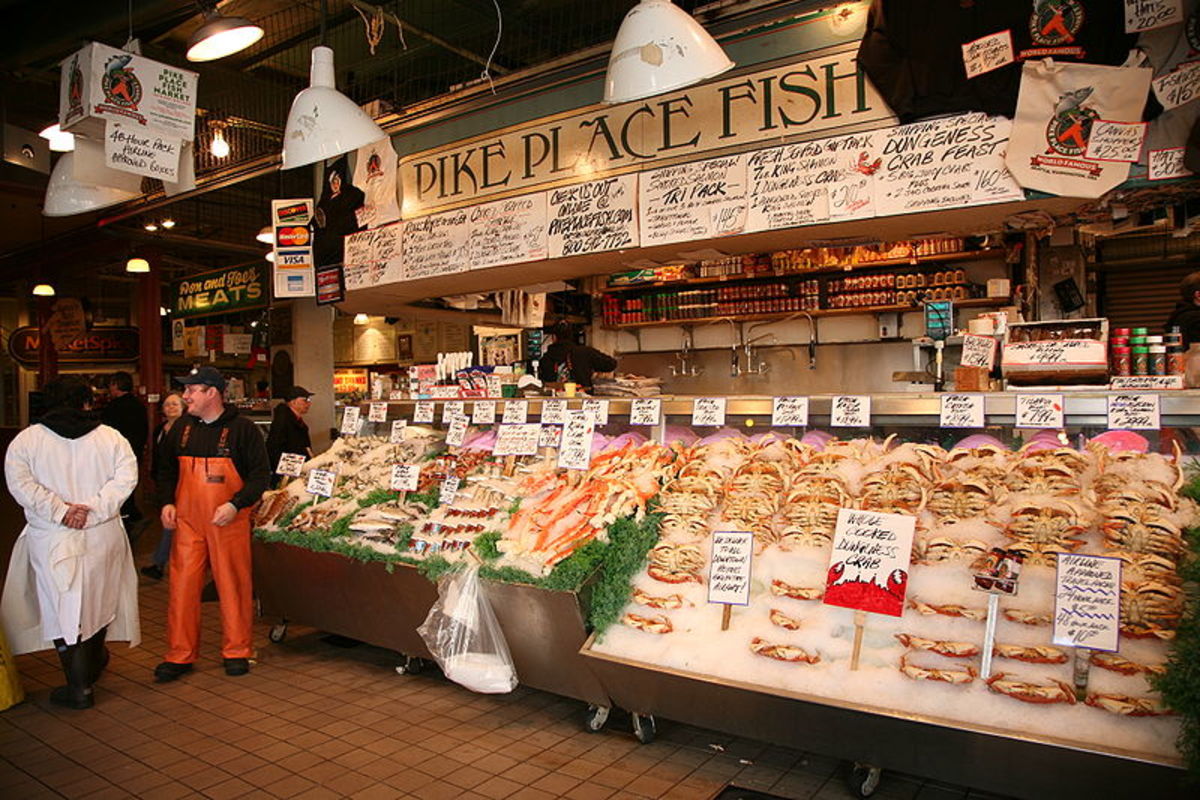 Team Work in Pike's Place Fish Market, Seattle - Choose Your Attitude ...