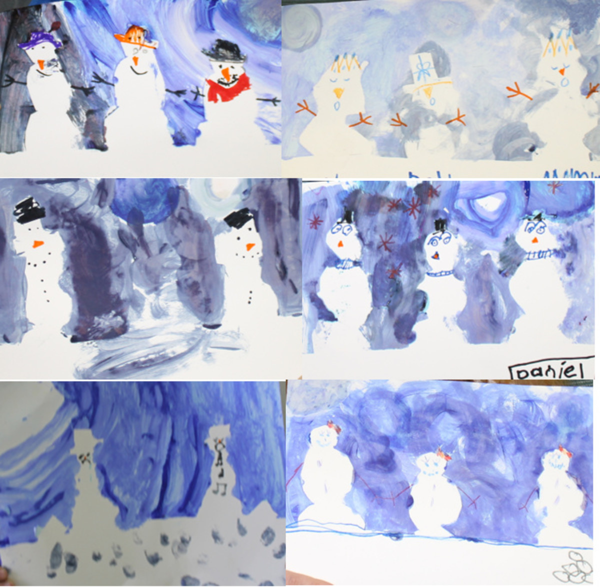 Snowmen Surprise: An Early Elementary Art Lesson on Value, Tints, and ...