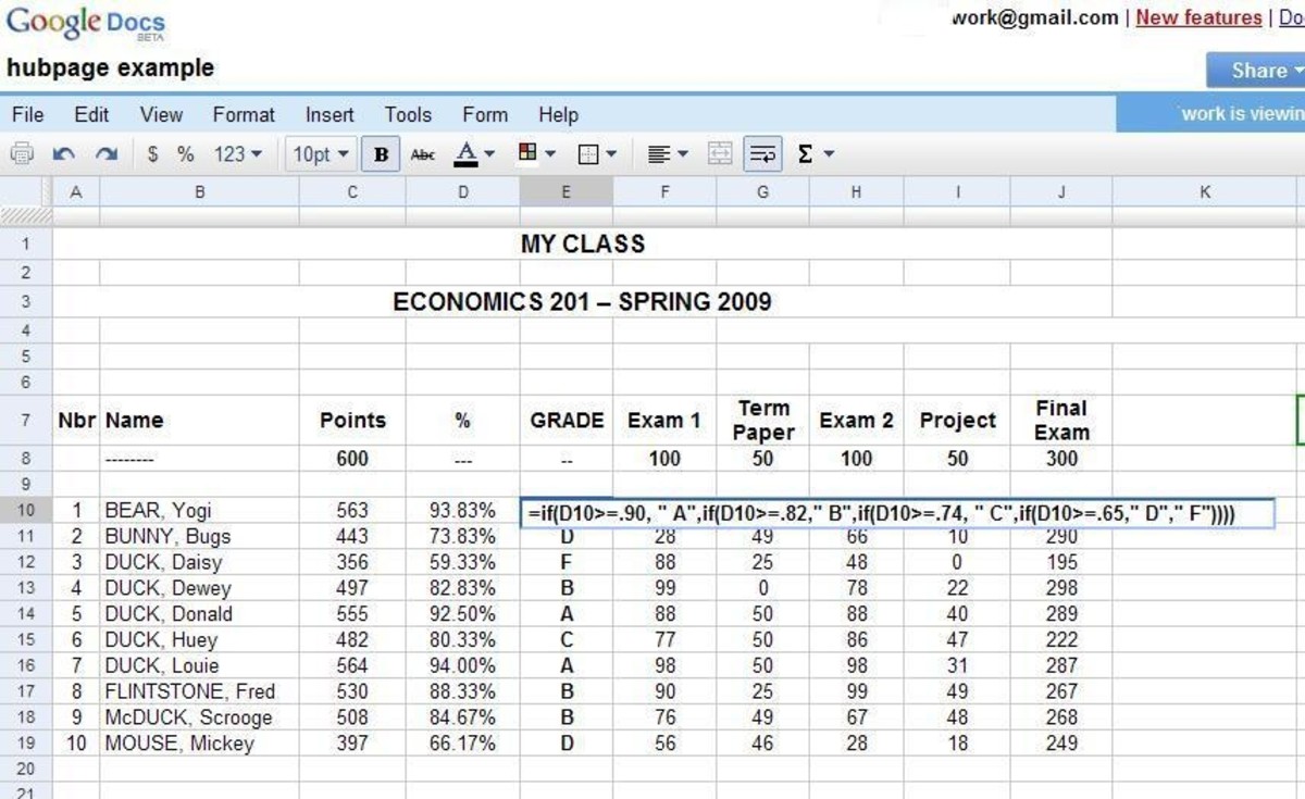 How Teachers Can Automate their Grade Book Using a Google Docs ...
