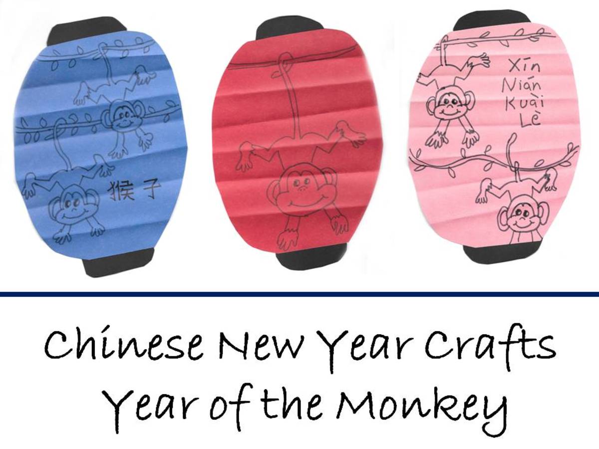 Kid Crafts for Year of the Monkey: Chinese New Year Art Projects and ...