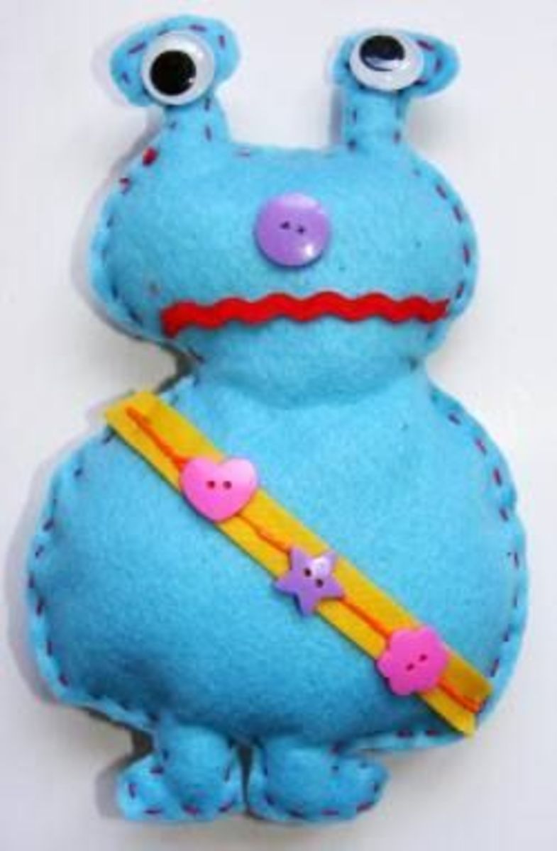 Cute Monsters Free Sewing Patterns, DIY, Make Your Own - HubPages