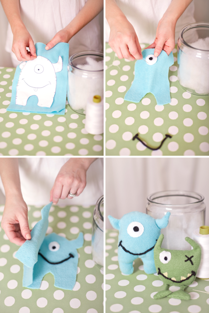 Cute Monsters Free Sewing Patterns, DIY, Make Your Own - HubPages
