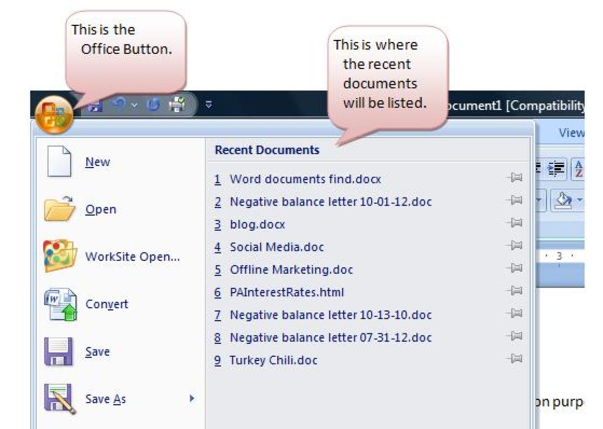 How To Find A Recently Modified Document On Microsoft Word HubPages