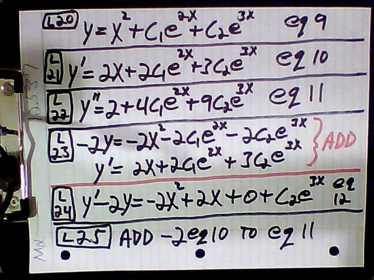 Differential Equations, part 1: Elimination of Arbitrary Constants ...