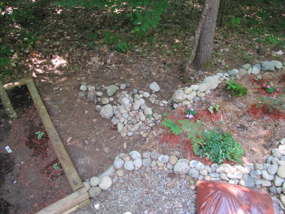 Stone Garden Bed Around Tree How To Construct A Raised Stone Garden